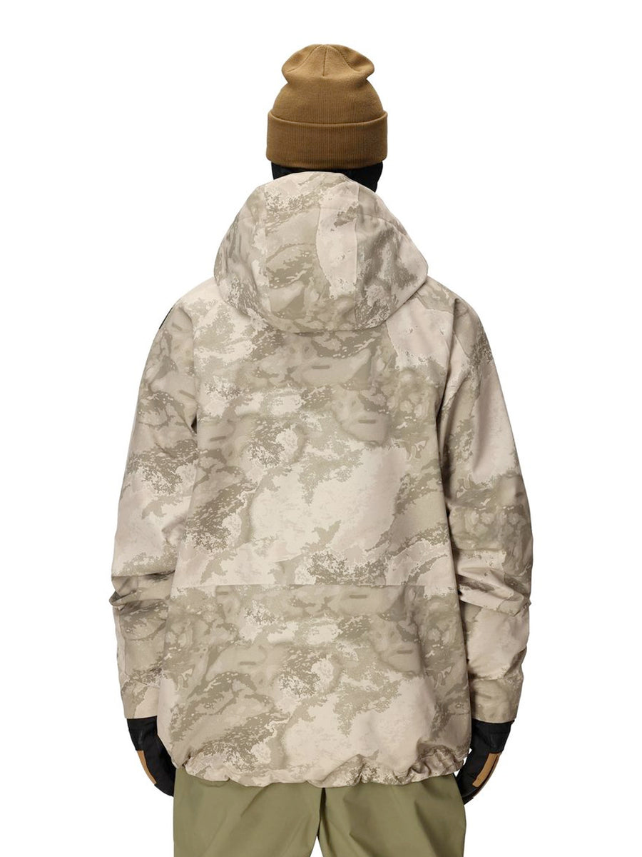 686 GORE-TEX CORE SHELL SNOWBOARD JACKET - LIMESTONE HEMISPHERE PRINT ...