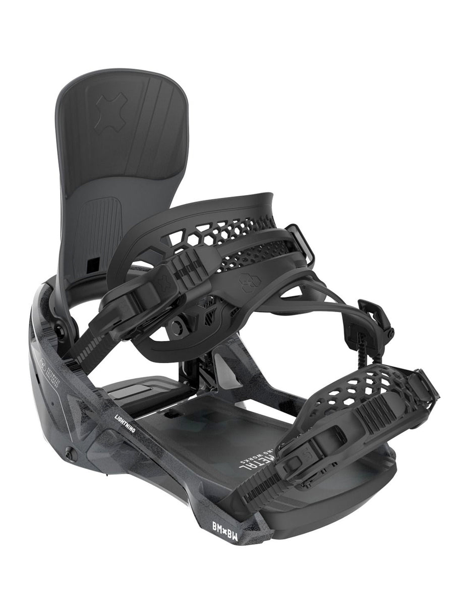 BENT METAL LIGHTNING SUPERMATIC SNOWBOARD BINDINGS - BLACK - 2026 ...