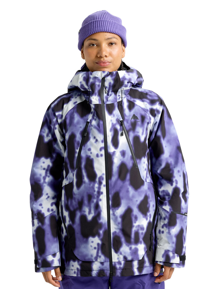 BURTON WOMENS RESERVE GORE-TEX 2L INSULATED SNOWBOARD JACKET - PRISM ...