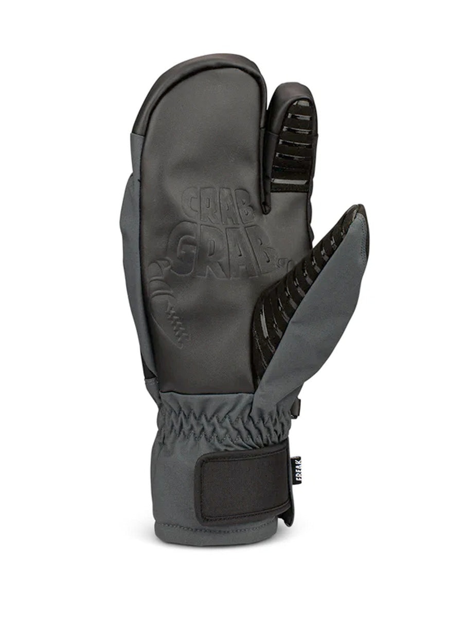 CRAB GRAB FREAK TRIGGER SNOWBOARD MITT - DOUBLE BLACK - 2025 – Boardwise