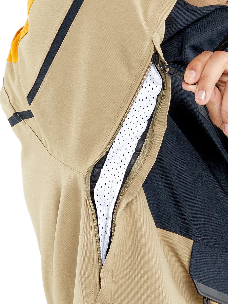 VOLCOM BRIGHTON PULLOVER SNOWBOARD JACKET - GOLD - 2024 | BOARDWISE ...
