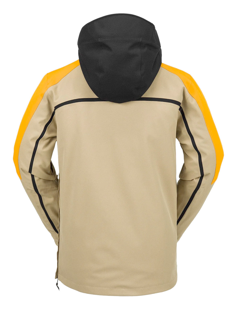 VOLCOM BRIGHTON PULLOVER SNOWBOARD JACKET - GOLD - 2024 | BOARDWISE ...