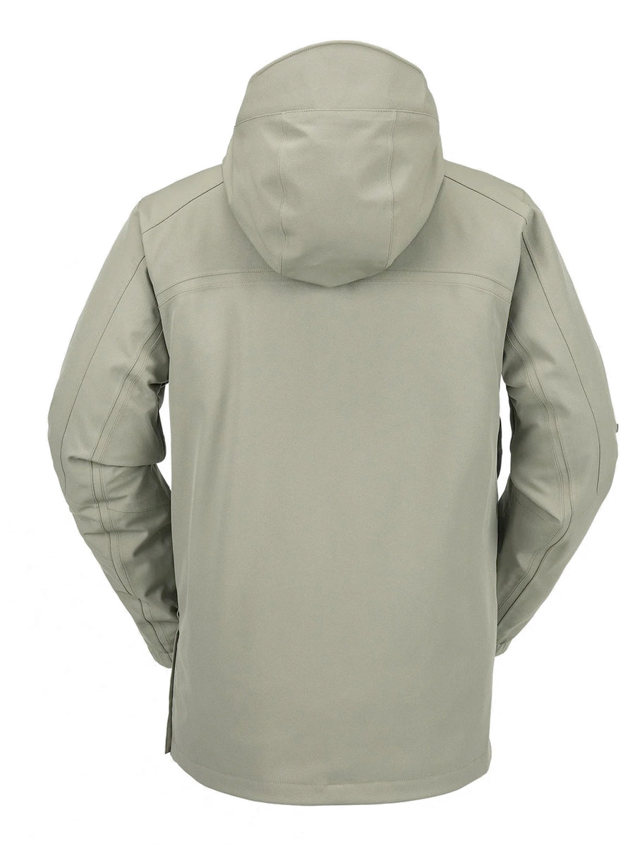 VOLCOM BRIGHTON PULLOVER SNOWBOARD JACKET - LIGHT MILITARY - 2024 ...