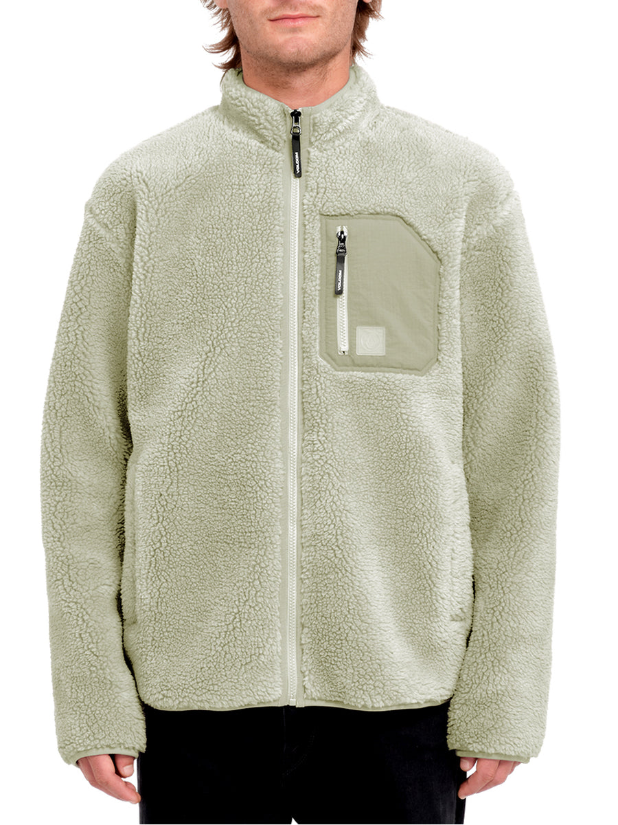 VOLCOM MUZZER FUZZAR FLEECE - GREEN TEA - 2025 | BOARDWISE – Boardwise