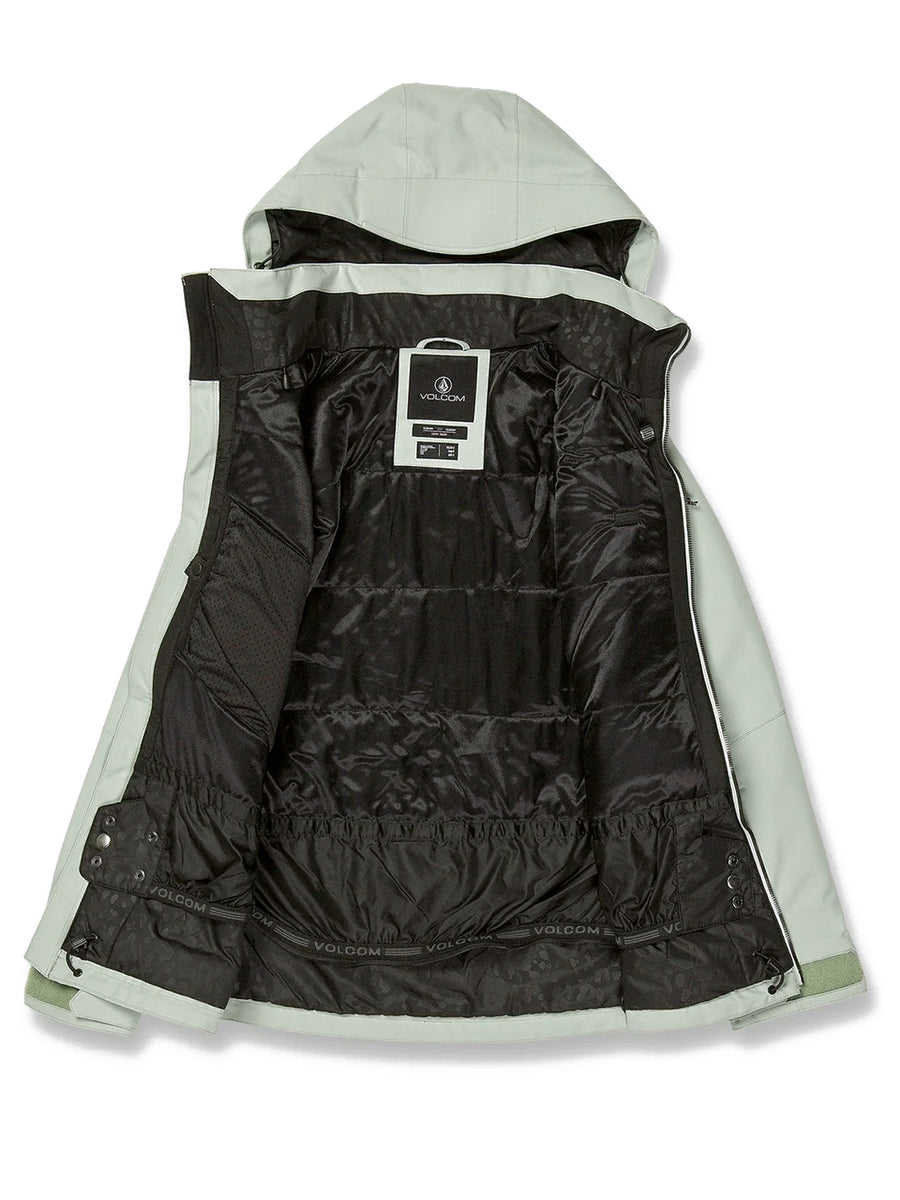 VOLCOM WOMENS SHELTER 3D STRETCH SNOWBOARD JACKET - SAGE FROST - 2024 ...