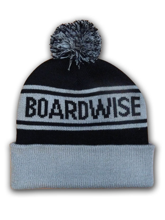 LIB TECH POM BEANIE - BLACK BOARDWISE – Boardwise